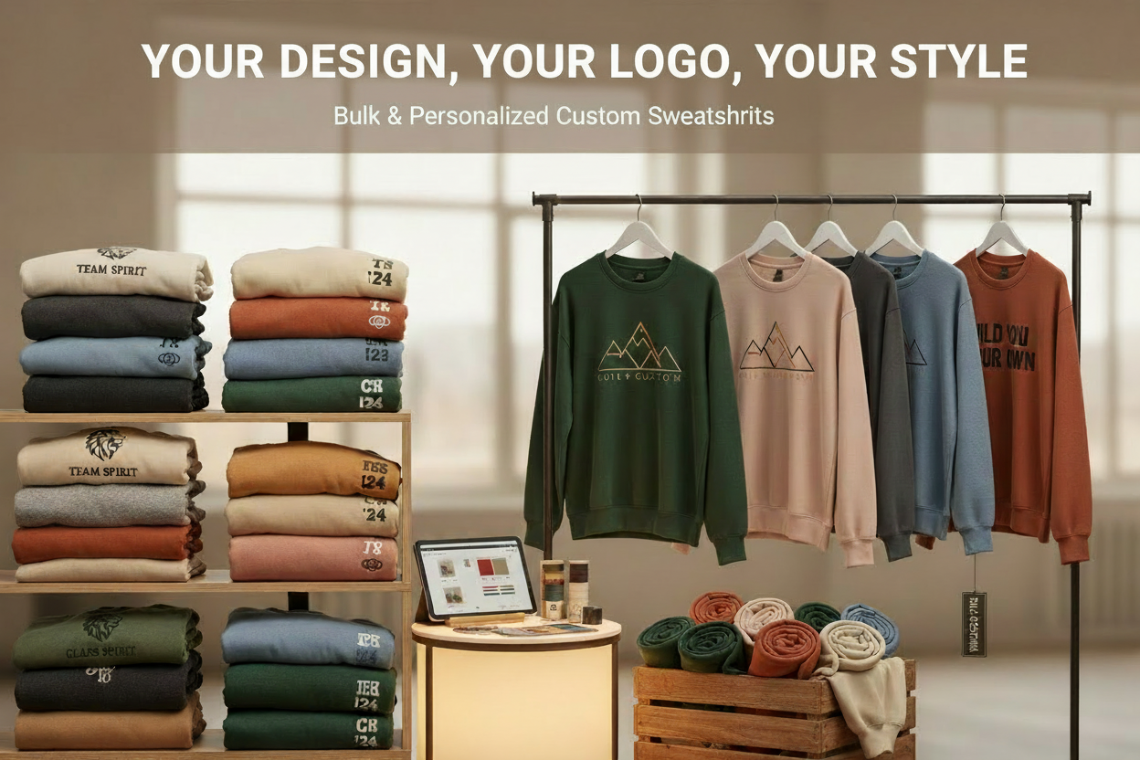 Custom Sweatshirts Personalized Bulk Orders Volume Discounts - MSJ Boutique